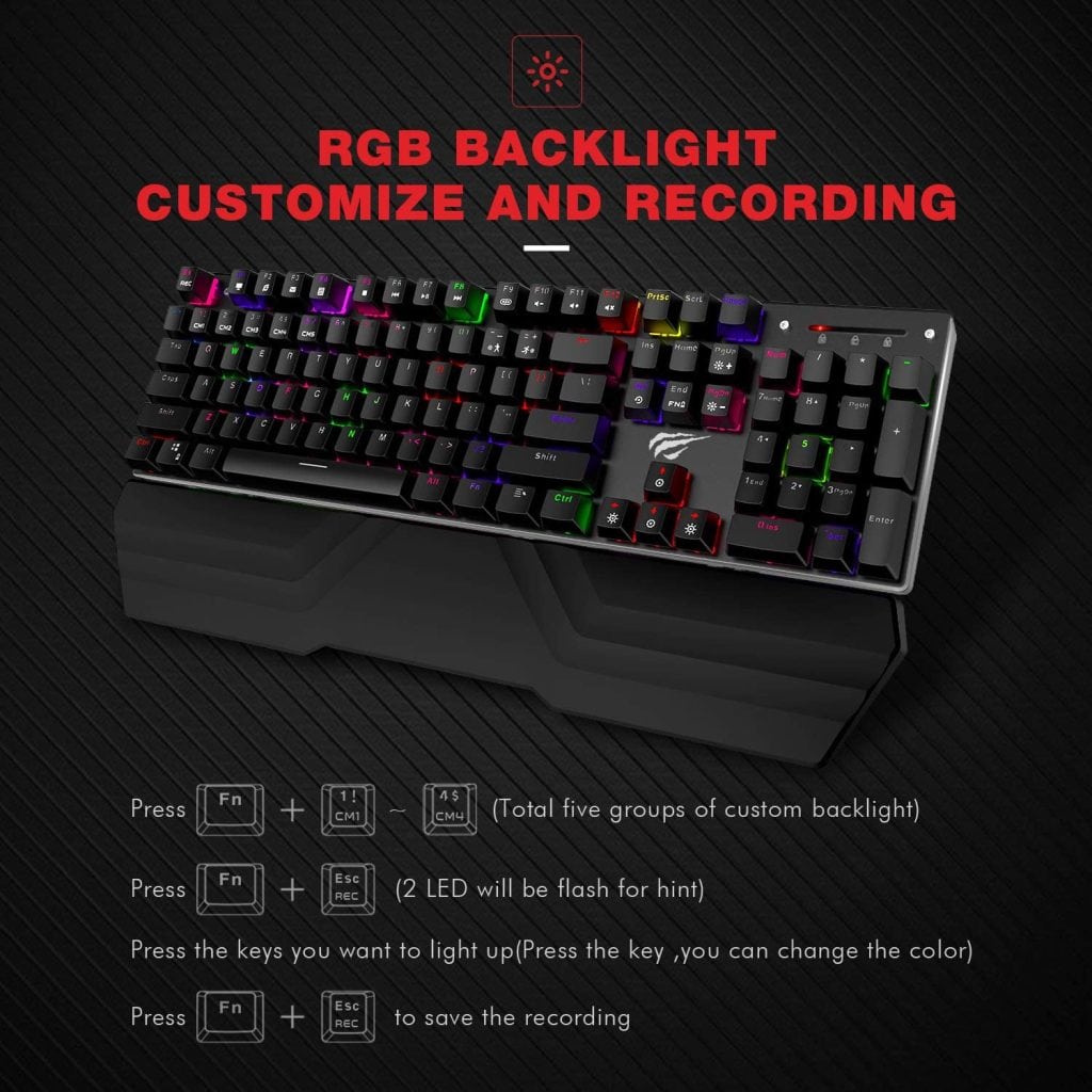HAVIT HV-KB432L RGB Mechanical keyboard – Gadget House Nepal