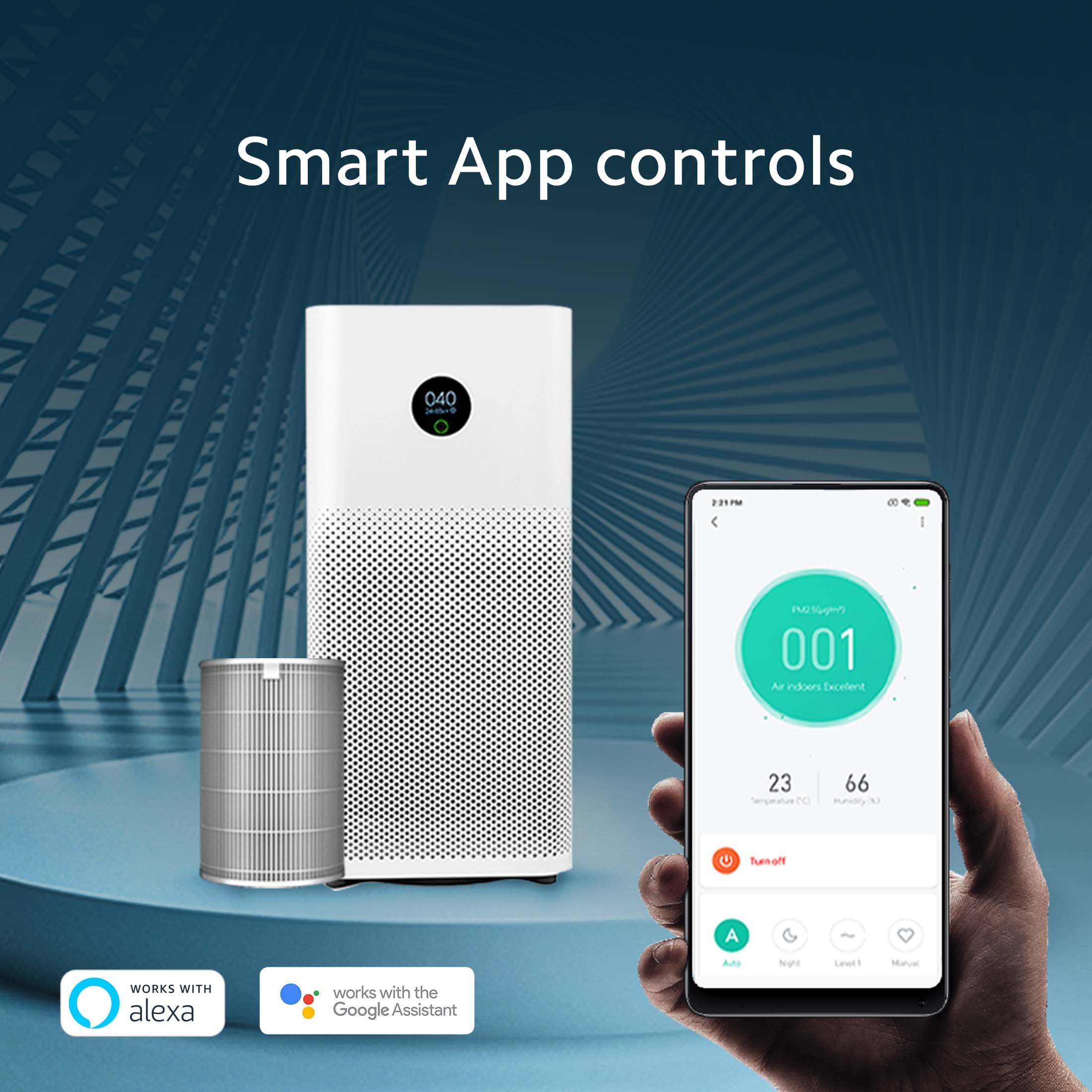 Mi Air Purifier 3 with True HEPA Filter and Smart App Connectivity ...