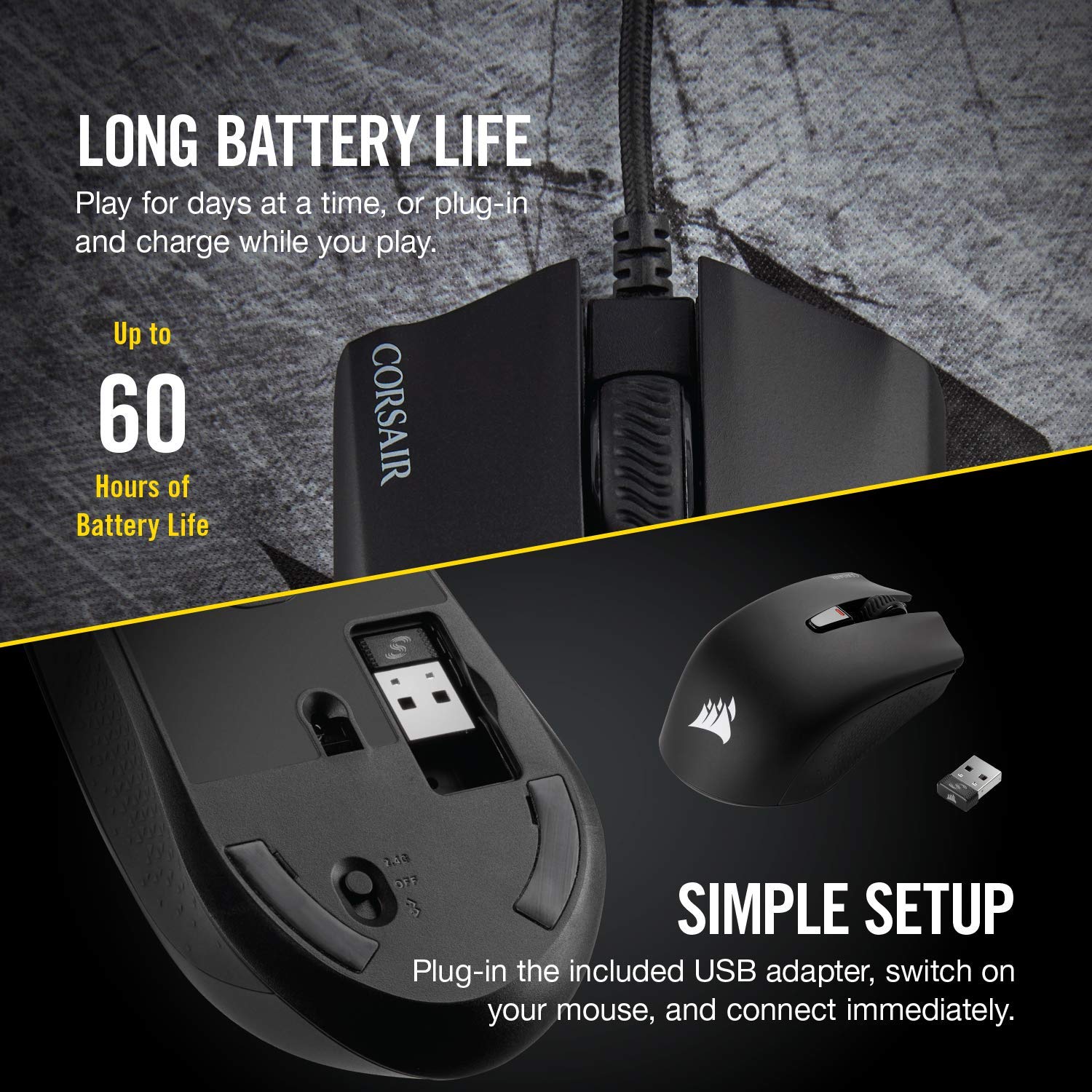 Corsair Harpoon RGB Wireless Mouse - Gadget House Nepal