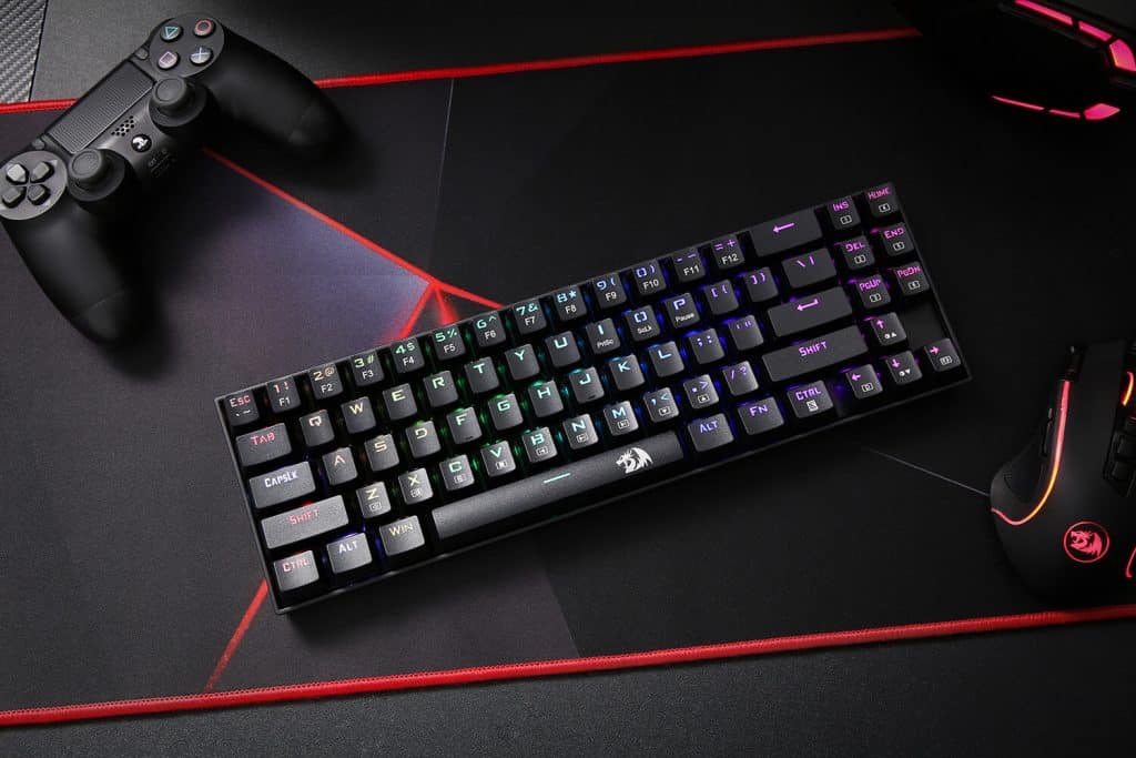 Redragon K630 Dragonborn 60% Wired RGB Gaming Keyboard, 61 Keys Compact ...