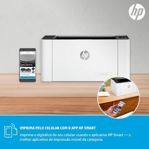 HP 107W Laser Printer, 4ZB78A - White - Gadget House Nepal